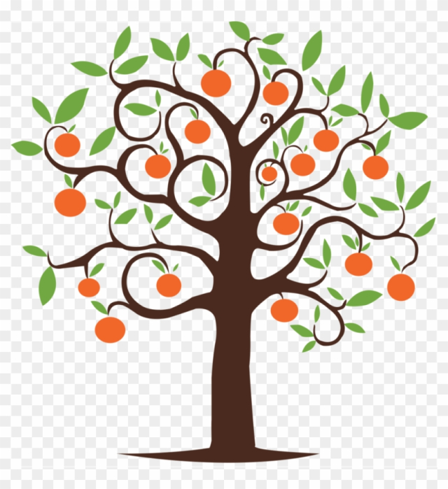 Free: Tangerine Tangerine - Drawings Of Peach Trees - nohat.cc
