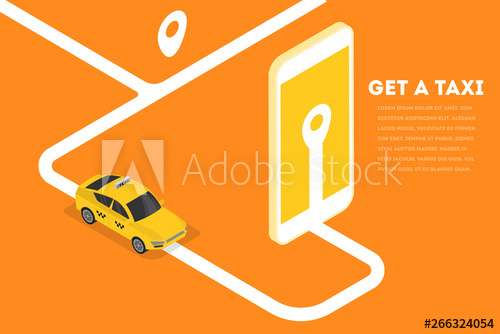 Free: Taxi booking banner concept - nohat.cc