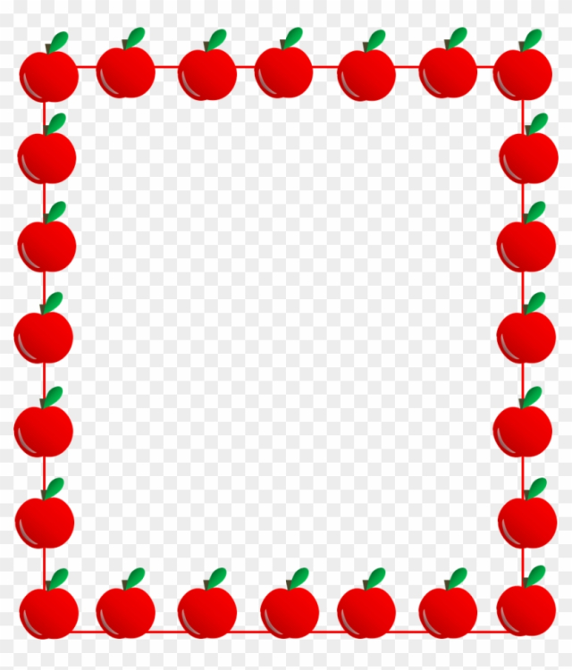 Free: Teachers Clipart Blogspot - Apple Borders Clip Art - nohat.cc