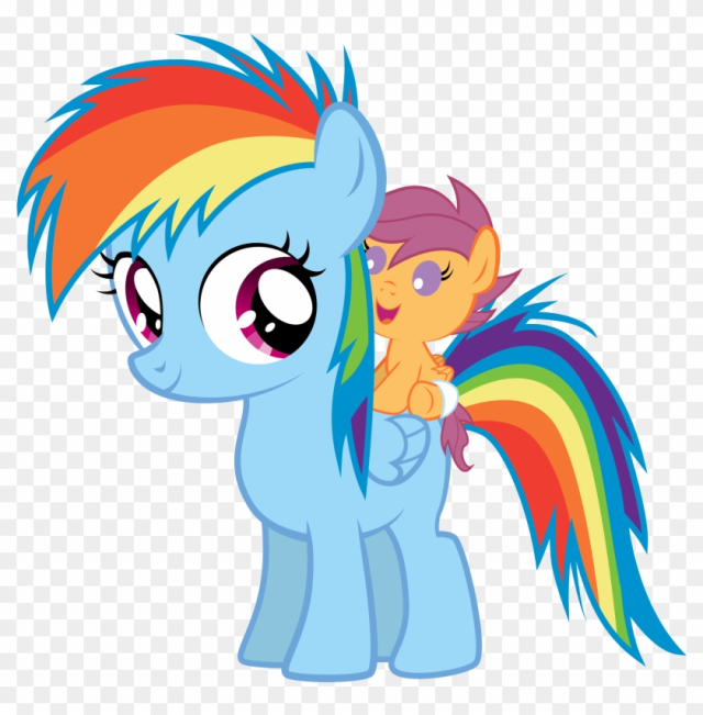 Filly Rainbow Dash And Derpy