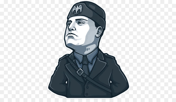 Free: Telegram Sticker Benito Mussolini Advertising Minds - others ...