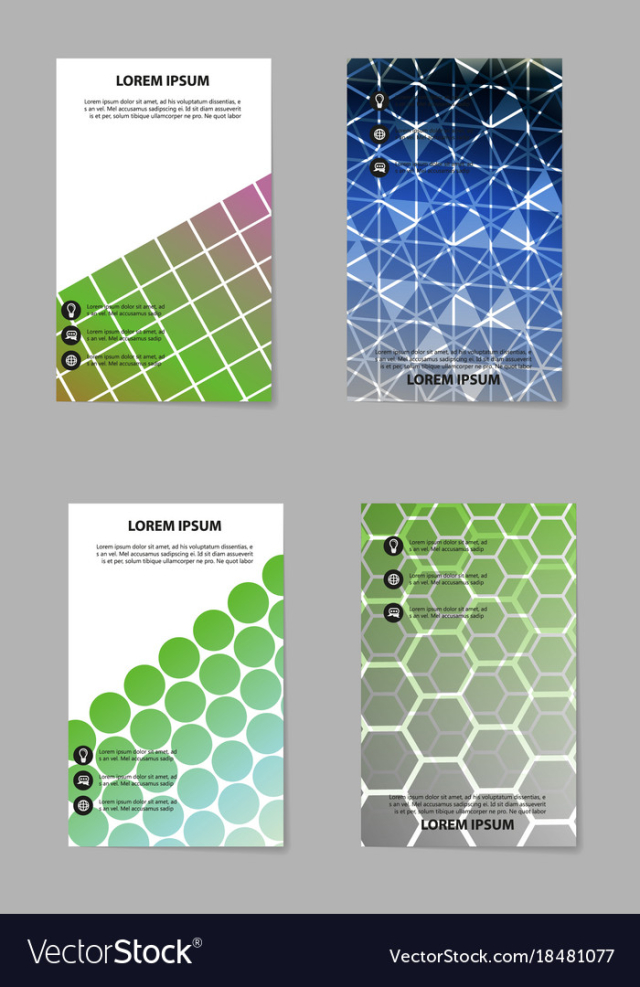 Free: Template design layout brochure geometric vector image - nohat.cc