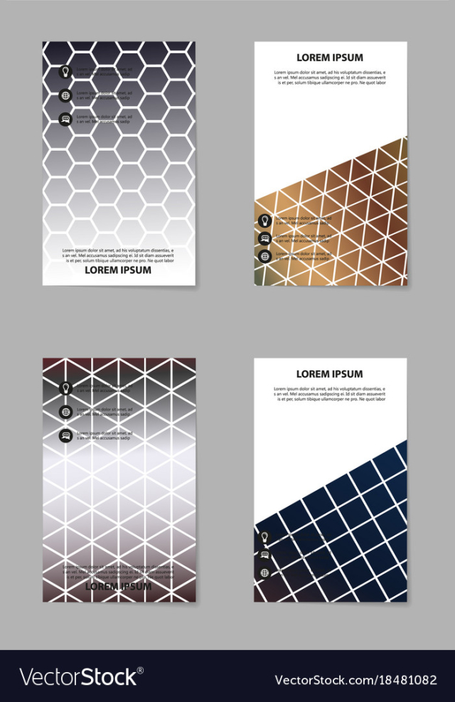 Free: Template design layout brochure geometric vector image - nohat.cc