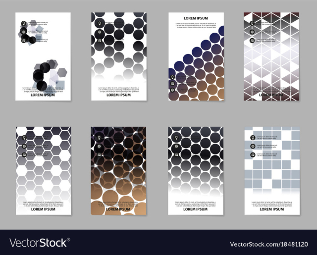 Free: Template design layout brochure geometric vector image - nohat.cc