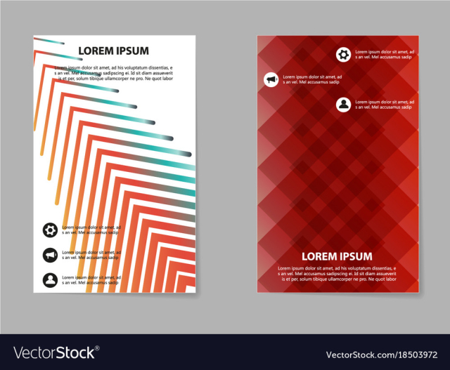 Free: Template design layout brochure geometric vector image - nohat.cc