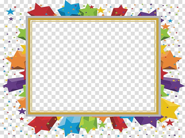 Free: Template Microsoft PowerPoint Party Ppt , Colored stars border ...