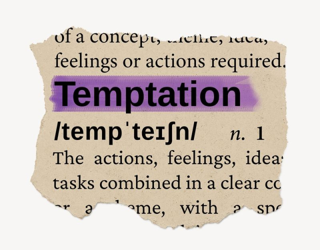 Free: Temptation ripped dictionary, editable word | Free PSD - rawpixel ...