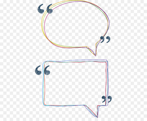 Free: Text box Euclidean vector - Colored line text box vector material ...