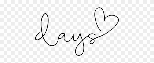 Free: The Good Life - Word Days In Cursive - nohat.cc