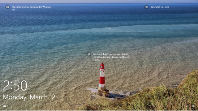 Free: The Windows 10 lock screen blurbs are usually facts about the ...