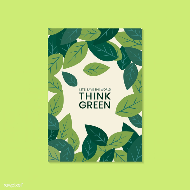 Free: Think green environmental conservation brochu.. | Free stock ...