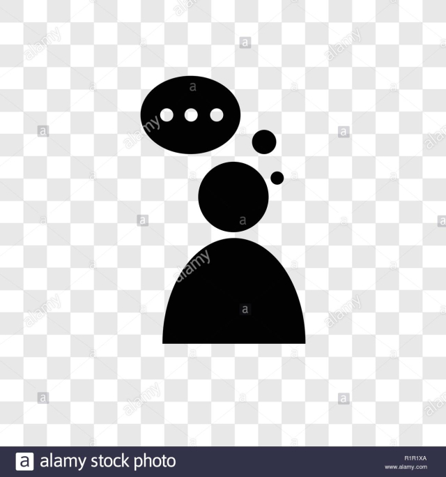 Free: Thinking vector icon isolated on transparent background, Thinking ...