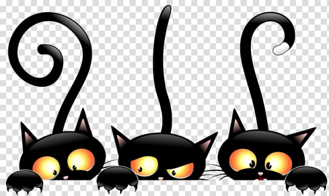 Halloween Cat Clipart Black And White