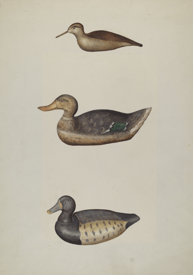 Free: Three Decoy Ducks (c. 1937) | Free Photo - rawpixel - nohat.cc