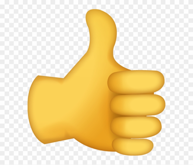 Emoji Thumbs Up Clip Art Vector Illustration Of Yellow Emoji In Safety