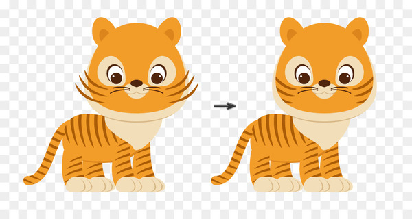 Free: Tiger Cat Cartoon Illustration Image - - nohat.cc