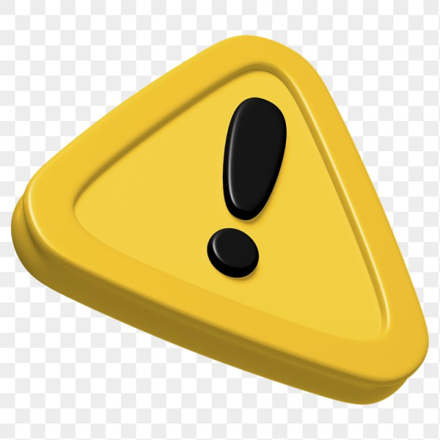 Free: Tilted warning sign png 3D | Free PNG - rawpixel - nohat.cc