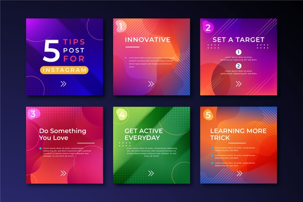 Free: Tips instagram post collection Free Vector - nohat.cc