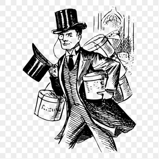 Free: Top hat man png sticker, | Free PNG - rawpixel - nohat.cc