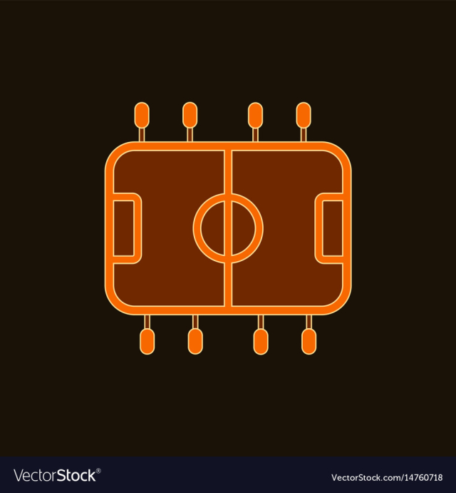 Free: Top view of table football vector image - nohat.cc