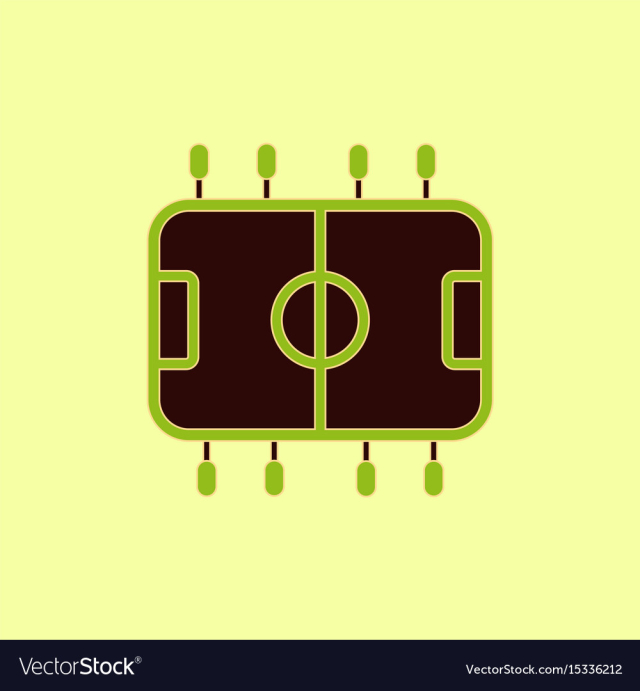 Free: Top view of table football vector image - nohat.cc