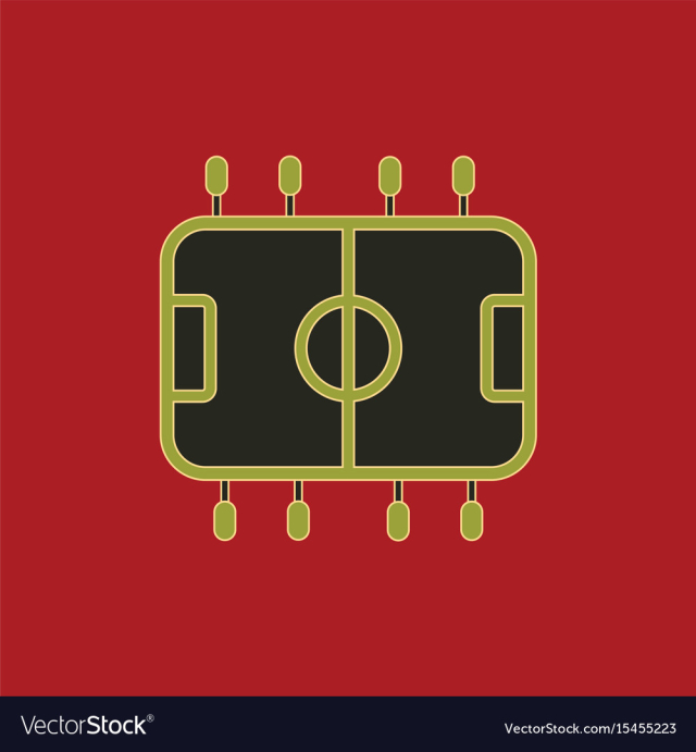 Free: Top view of table football vector image - nohat.cc