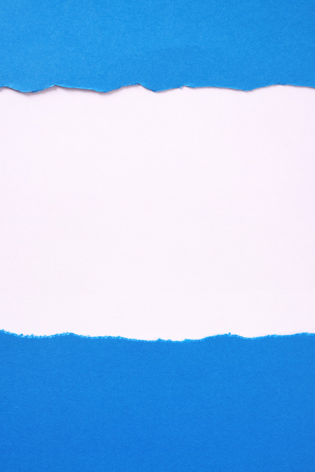 Free: Torn blue paper white background border frame vertical Free Photo ...