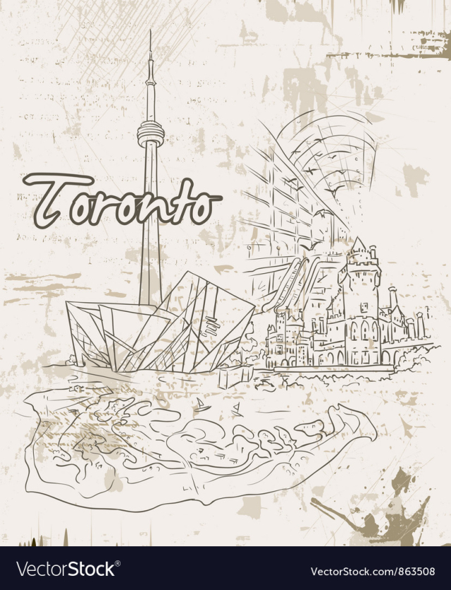 Free: Toronto doodles vector image - nohat.cc