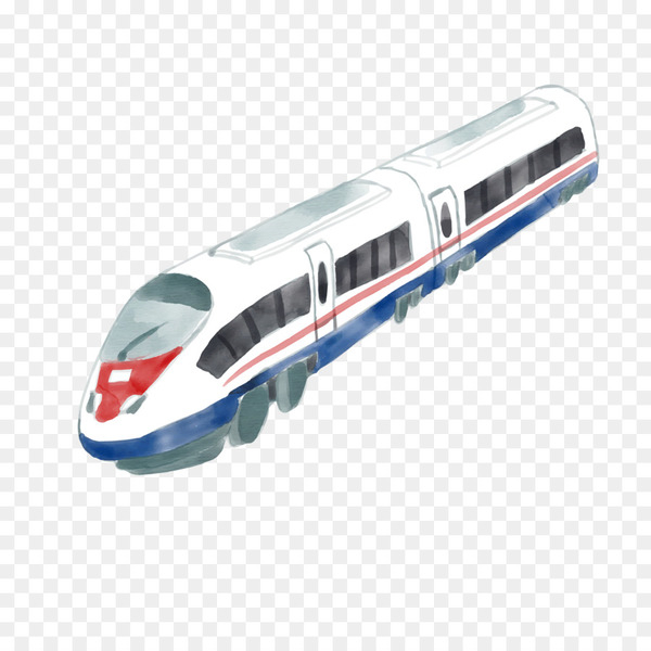 Free: Train High-speed rail Rail transport Maglev - Vector white train ...