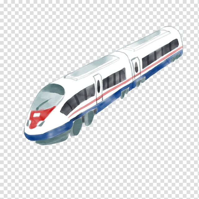 Free: Train High-speed rail Rail transport Maglev, white train ...