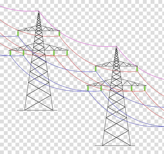 Free: Transmission tower Overhead power line Electricity Electrical ...