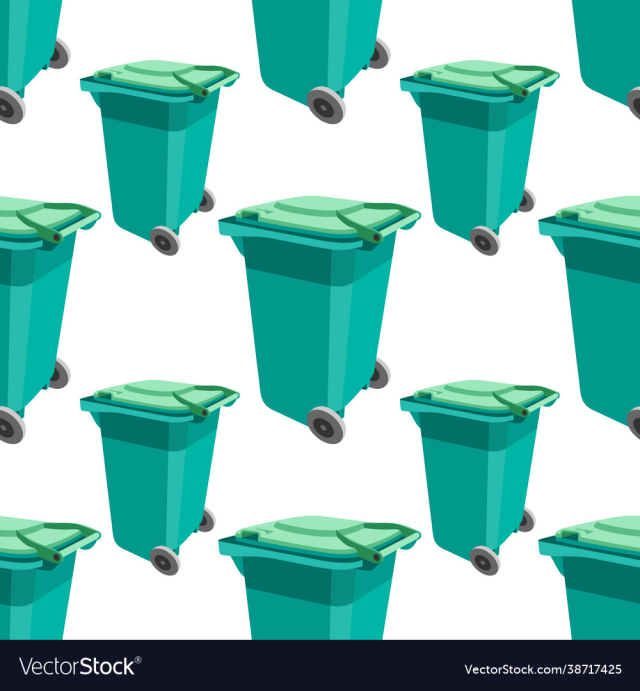 Free: trash can seamless pattern colored ecology - nohat.cc