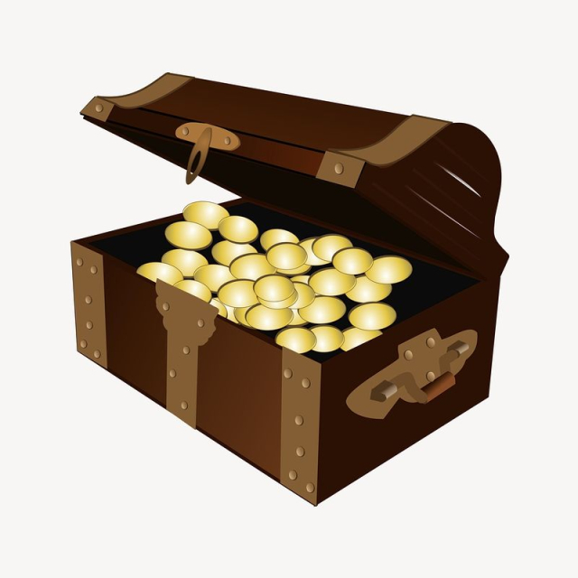 Free: Treasure box clipart, illustration vector. | Free Vector ...