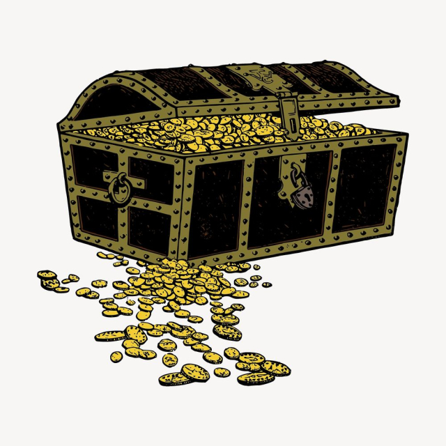 Free: Treasure chest collage element, object | Free PSD - rawpixel ...