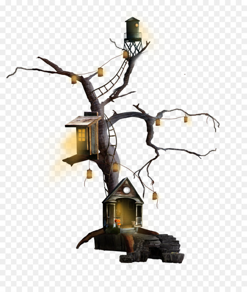Free: Tree house Halloween Clip art - rat - nohat.cc