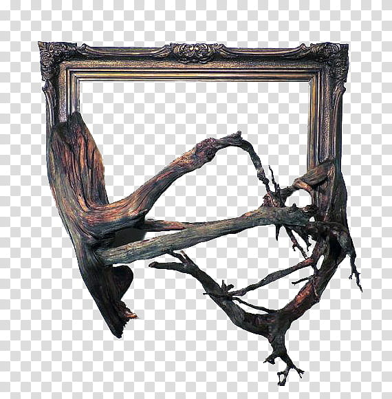 Free: Trees In Frames s, rectangular brown wooden frame transparent ...