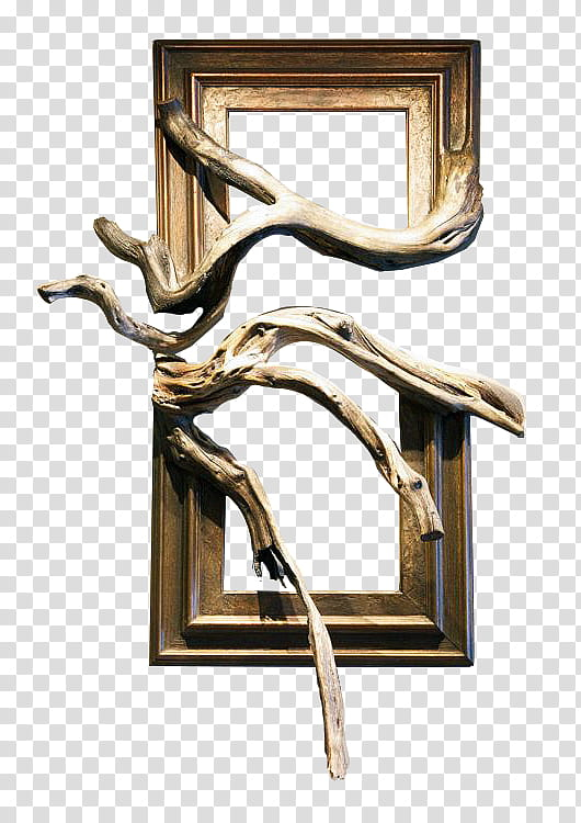 Free: Trees In Frames s, rectangular brown wooden frame transparent ...