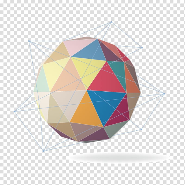 Free: Triangle Line Circle, color triangles and connecting lines ...