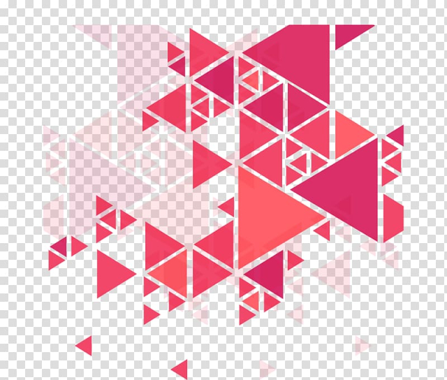 Free: Triangular pink and red , Triangle, Triangle pattern transparent ...