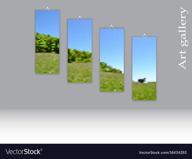 Free: Triptych template three clean vertical canvases vector image - nohat.cc