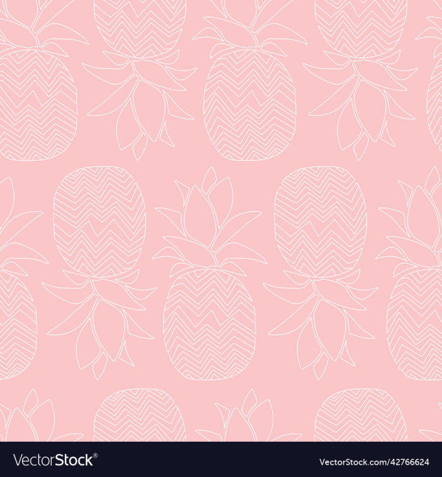 Free: tropical cute pineapple line pattern - nohat.cc