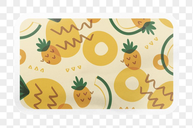 Free: Tropical pineapple png pattern rectangle | Free PNG - rawpixel ...