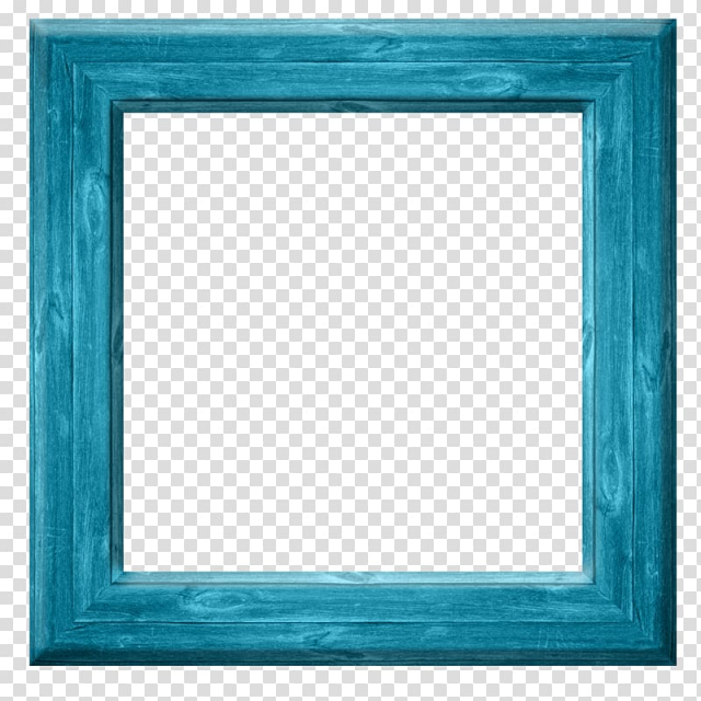 Free: Turquoise Cobalt blue Teal Frames, blue frame transparent ...