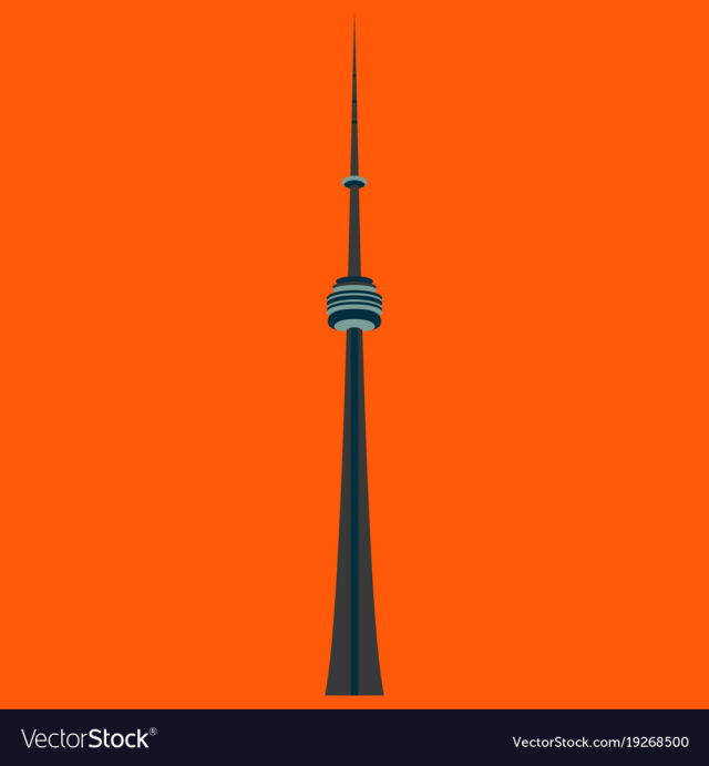Free: Tv cn tower in toronto famous world landmarks vector image - nohat.cc