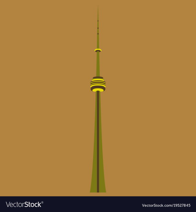 Free: Tv cn tower in toronto famous world landmarks vector image - nohat.cc