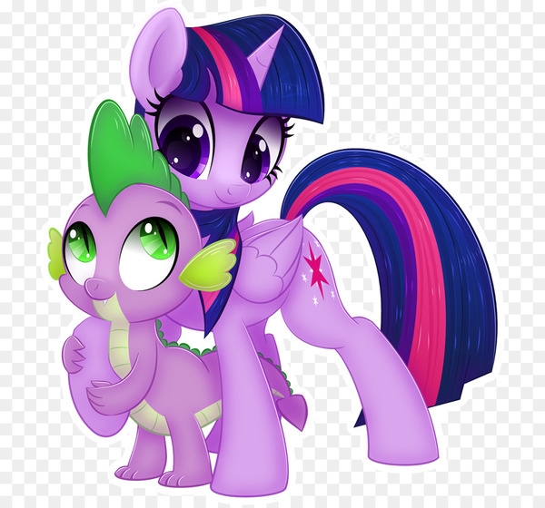 Free: Twilight Sparkle Spike Rainbow Dash My Little Pony - Purple ...