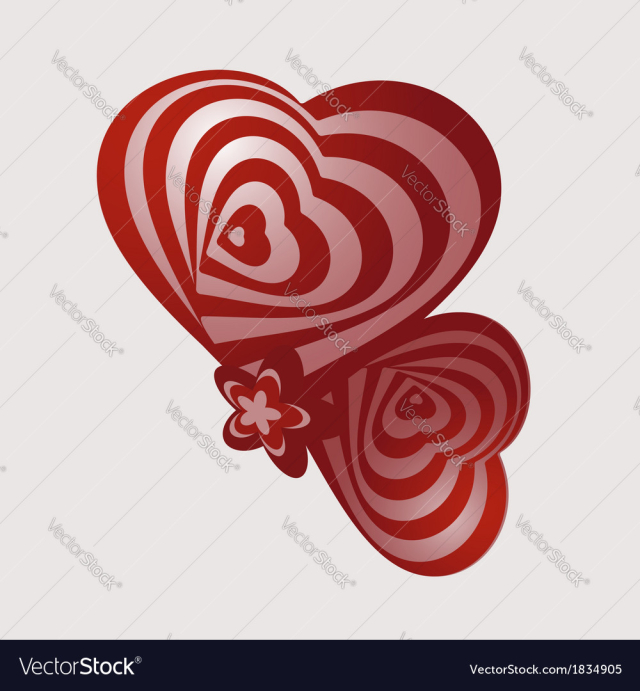 Free: Two abstract heart vector image - nohat.cc