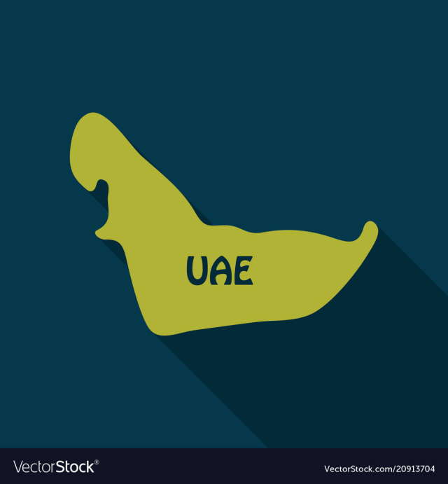 Free: Uae map in flat style with shadow vector image - nohat.cc