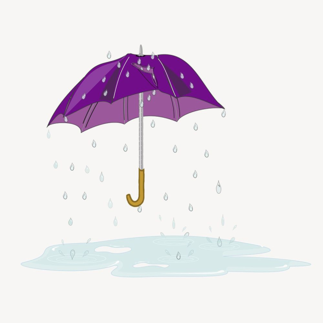 Free: Umbrella sticker, rainy season illustration | Free PSD - rawpixel ...