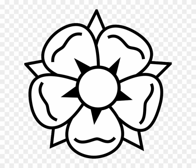 how to draw tudor rose